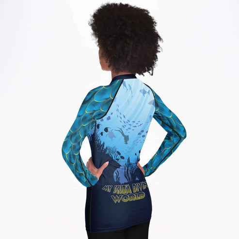 My Scuba Diving World|Women Snorkeling Rash guards – DiverBubbles